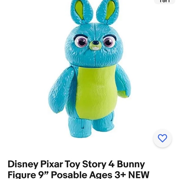 Disney | Toys | Disney Pixar 9 Toy Story Blue Bunny | Poshmark